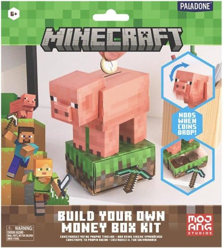 Kreativní hračky: Minecraft pokladnička prasátko kreativní set výroba ...